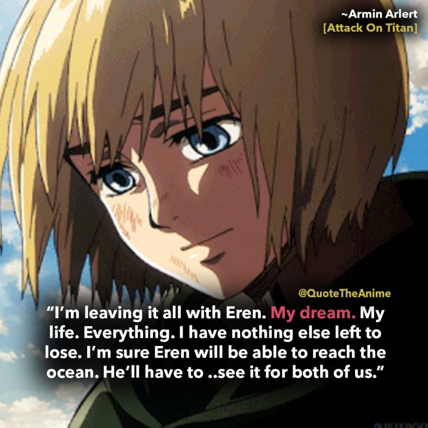 15+ Powerful Armin Arlert Quotes (HQ Images) - AOT