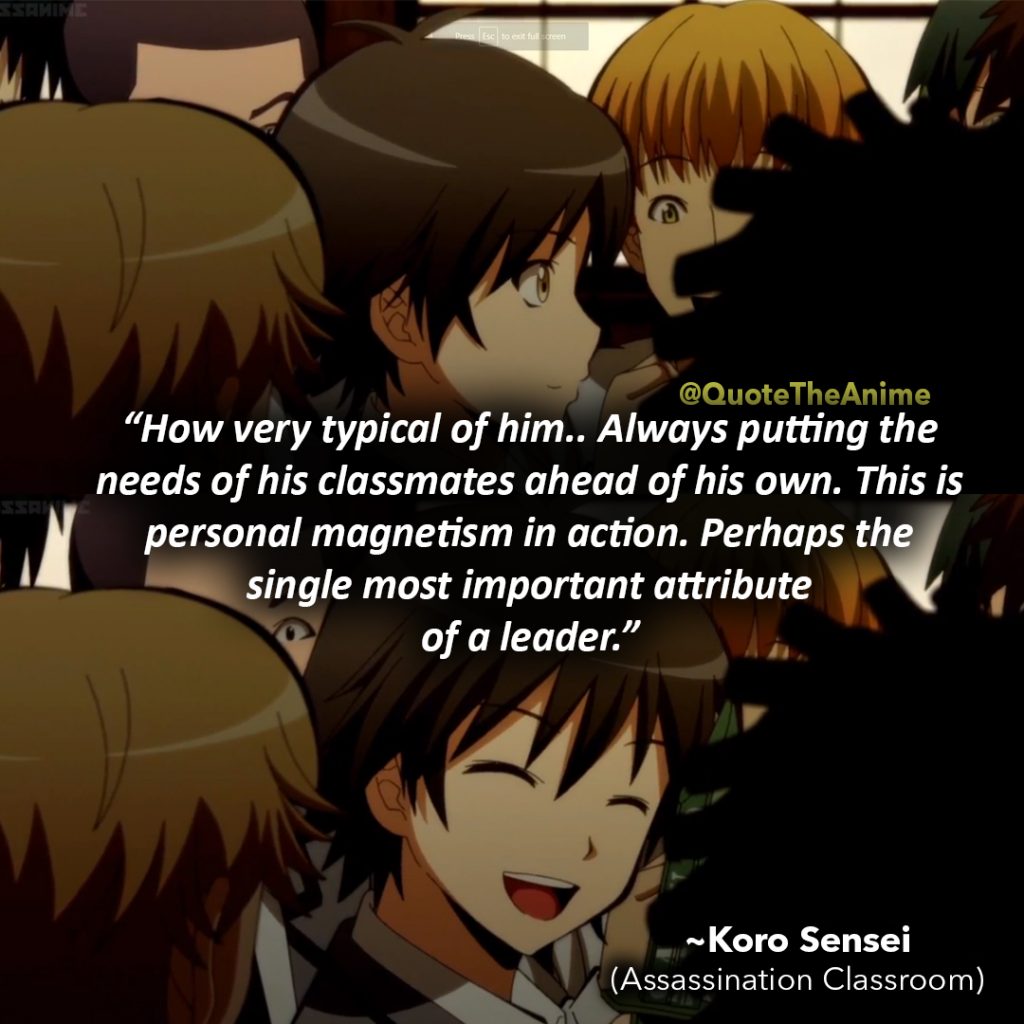 13+ Best Koro Sensei Quotes (HQ Images) Assassination Classroom
