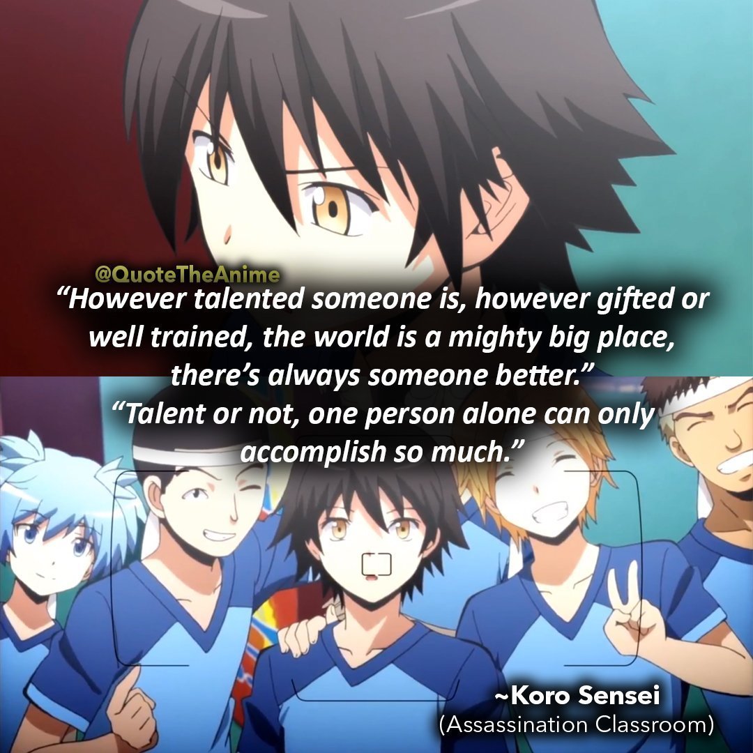 13+ Best Koro Sensei Quotes (HQ Images) Assassination Classroom