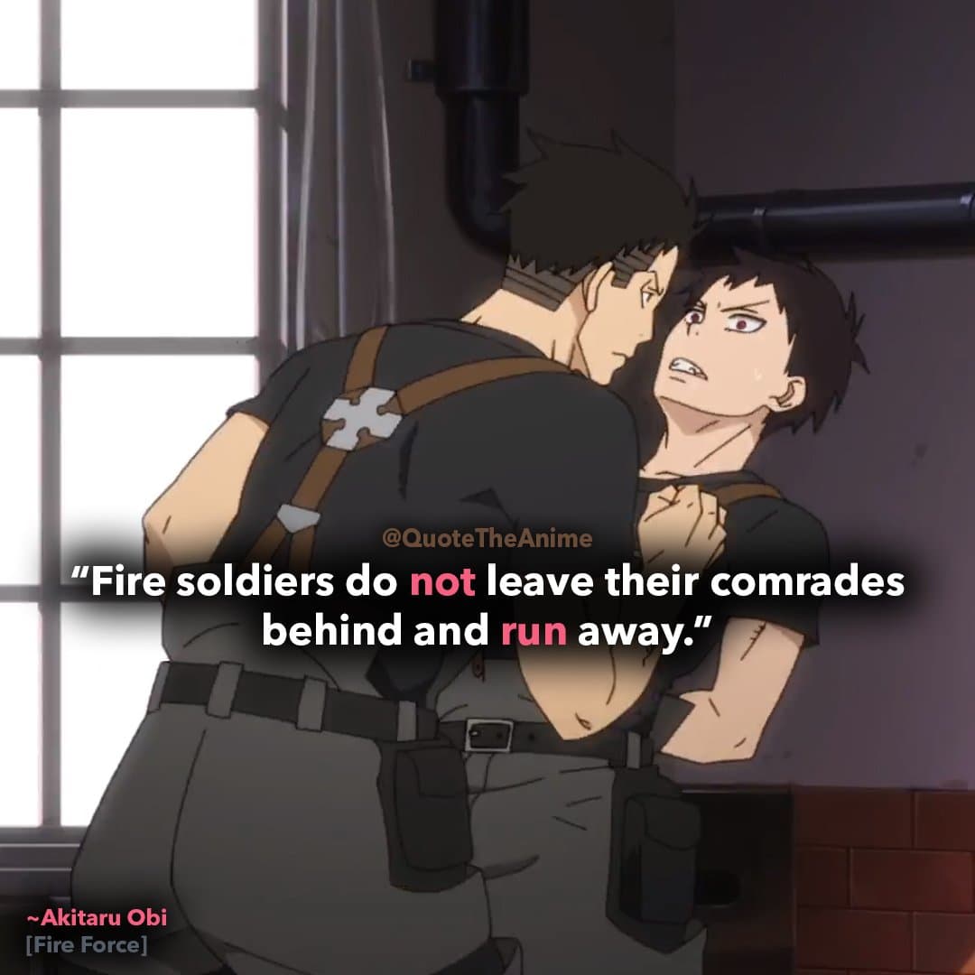 7+ Powerful Fire Force Quotes (HQ Images) | QTA