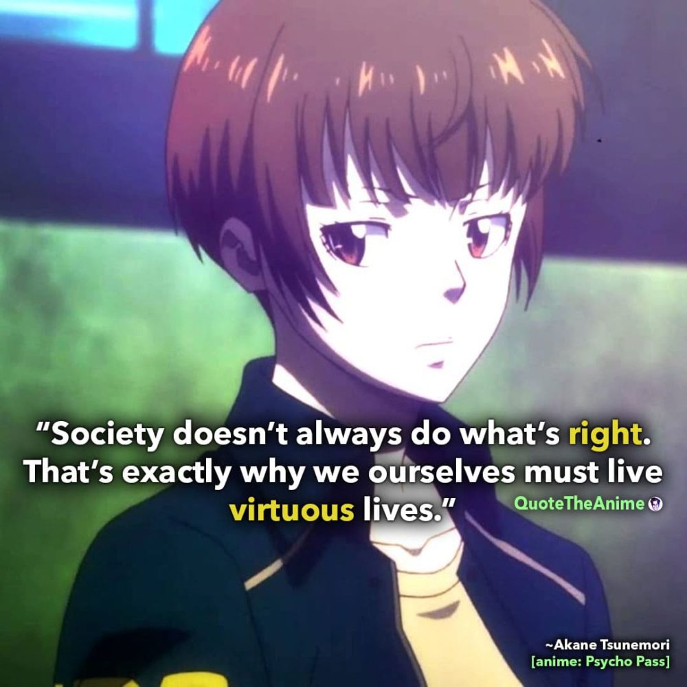 10+ Powerful Psycho Pass Quotes (Images) - QTA