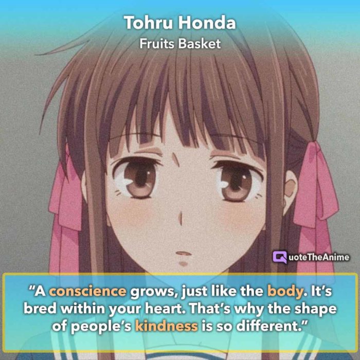 15+ EMOTIONAL Fruits Basket Quotes [HQ Images]