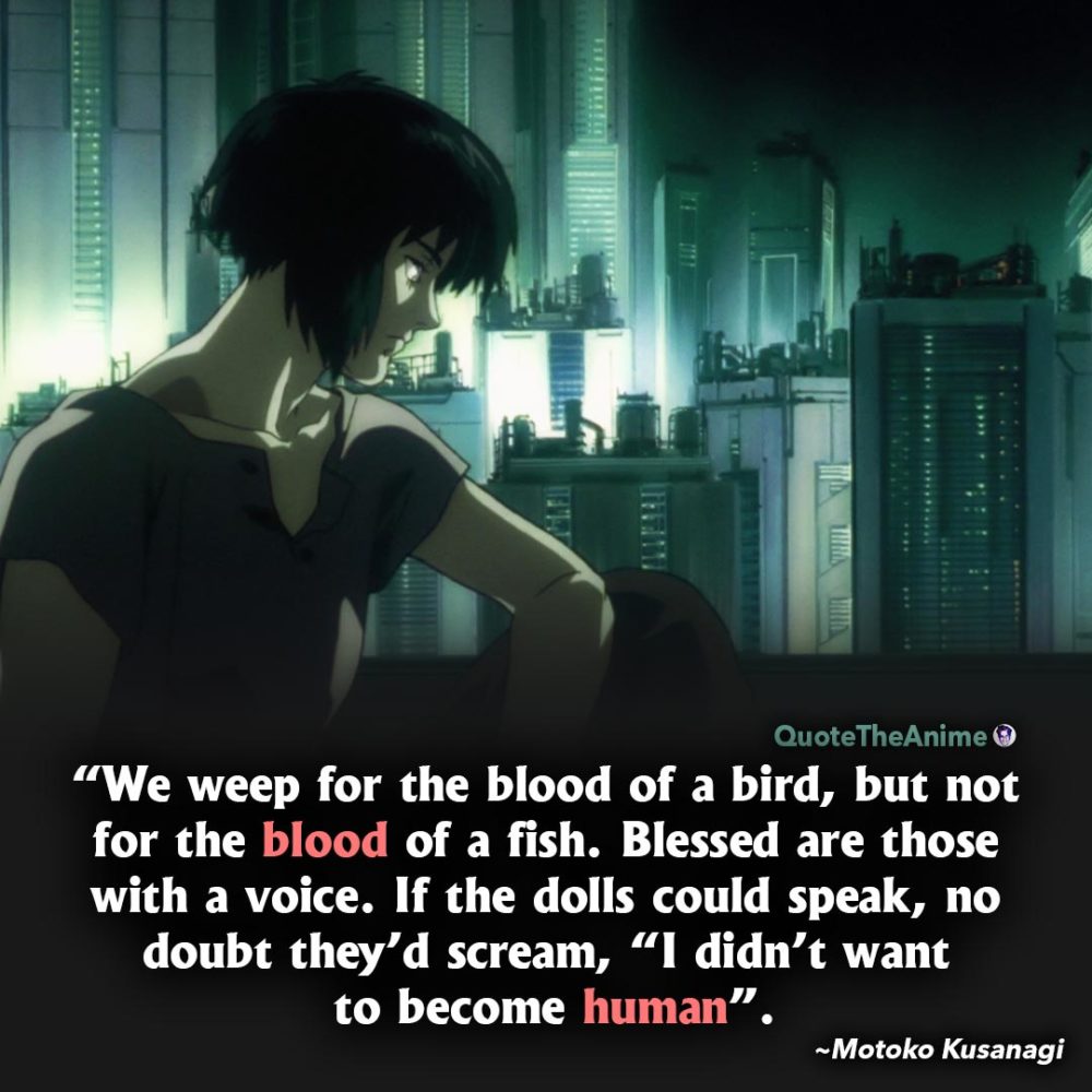 10 Powerful Ghost In The Shell Quotes Images Qta