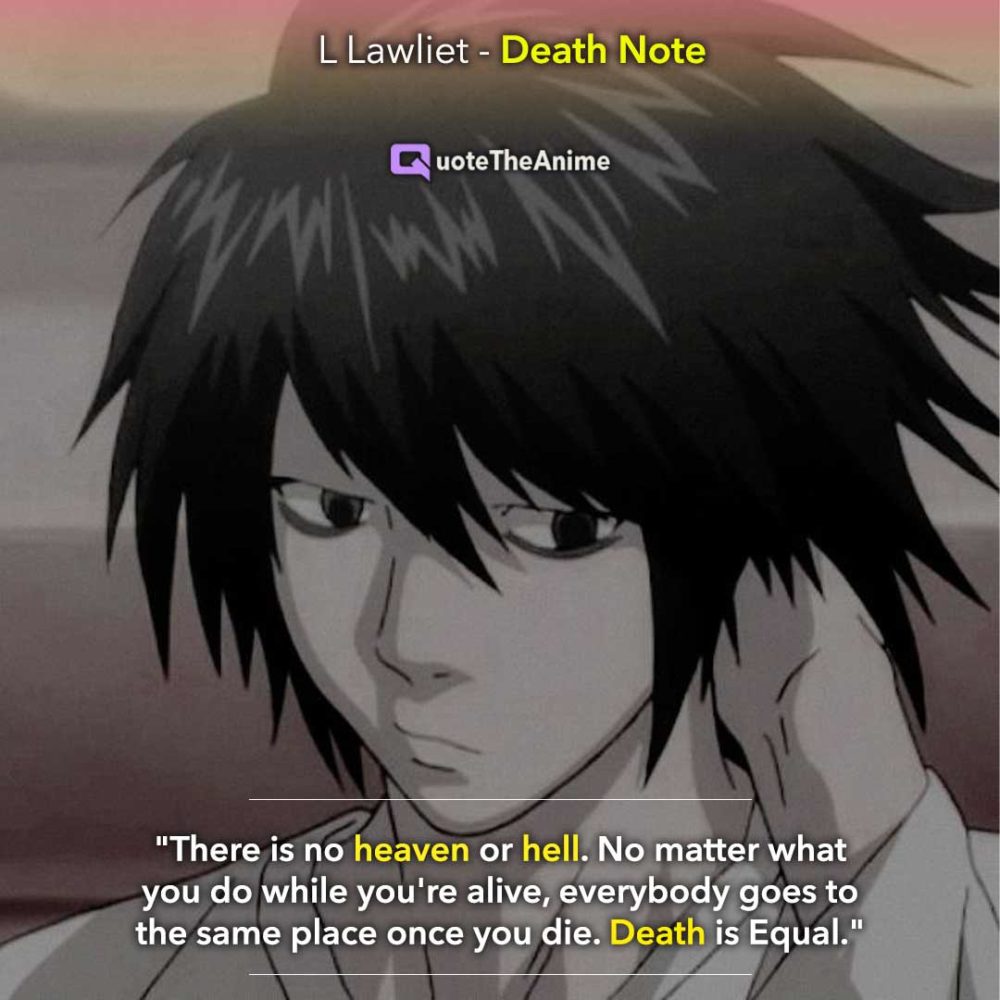 19+ POWERFUL L Lawliet Quotes You'll Love (HQ Images) - QTA