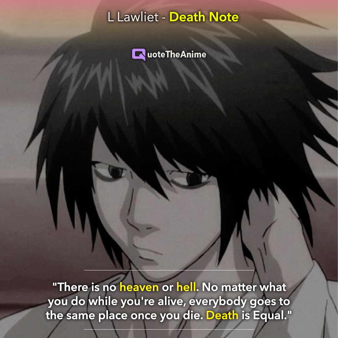 19+ POWERFUL L Lawliet Quotes You'll Love (HQ Images) - QTA