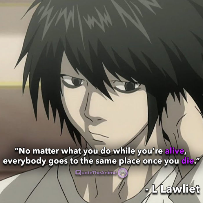 19+ POWERFUL L Lawliet Quotes You'll Love (HQ Images) - QTA