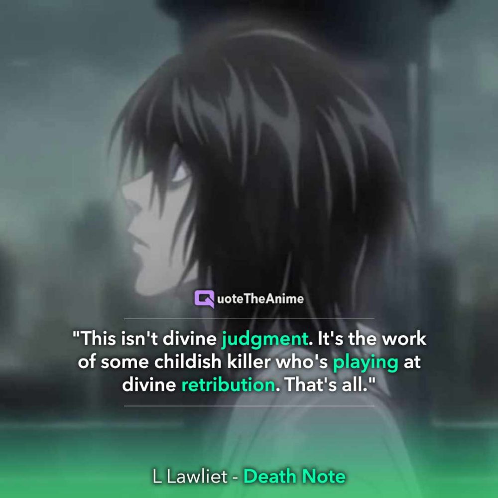 19+ POWERFUL L Lawliet Quotes You'll Love (HQ Images) - QTA