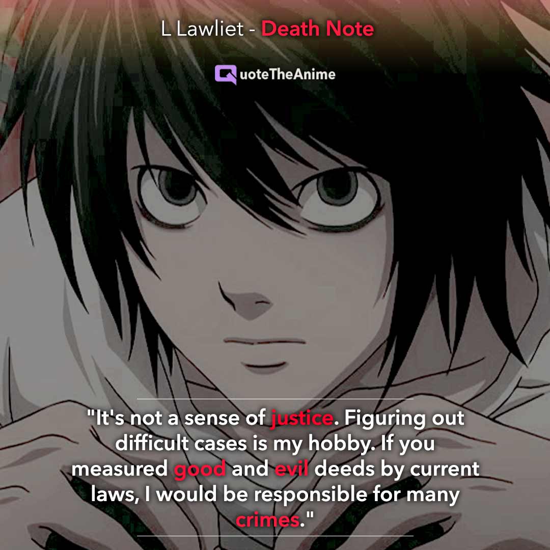 19+ POWERFUL L Lawliet Quotes You'll Love (HQ Images) - QTA