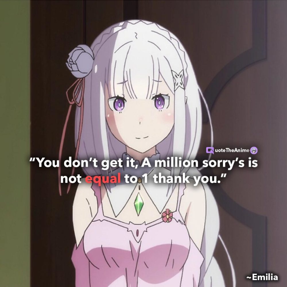 5+ Amazing Re Zero Quotes (Images) - QTA