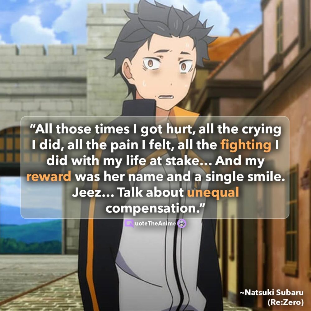 5+ Amazing Re Zero Quotes (Images) - QTA