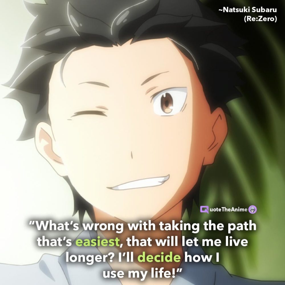 5+ Amazing Re Zero Quotes (Images) - QTA