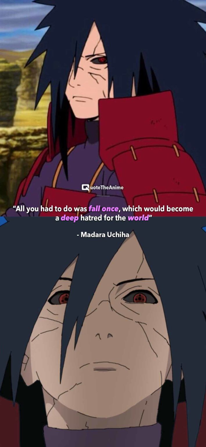 49+ POWERFUL Madara Uchiha Quotes (HQ Images)