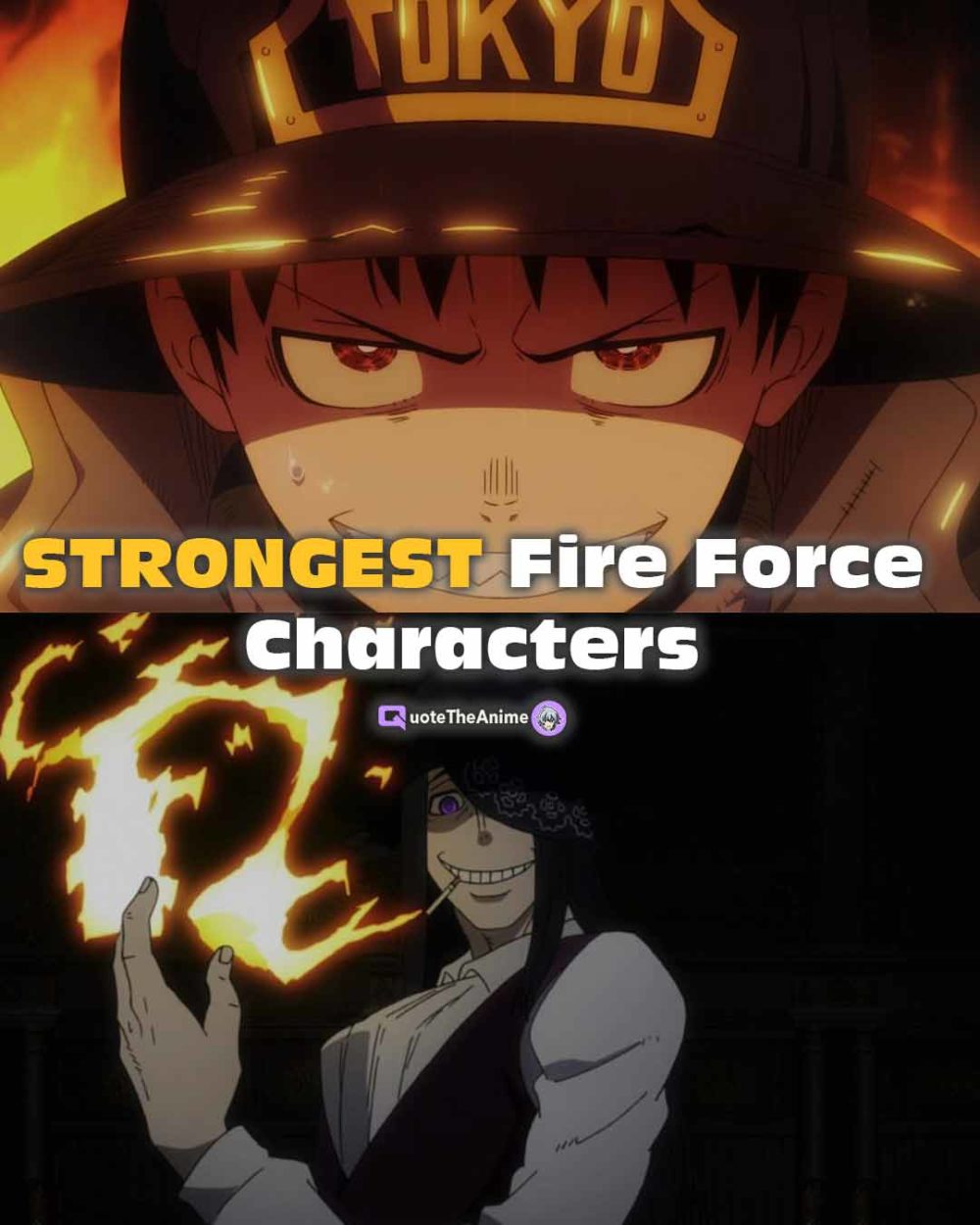 TOP 12 Strongest Fire Force Characters (HQ Images)