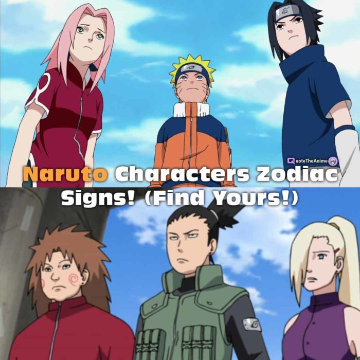 23+ Naruto Characters Zodiac Signs! (Find Yours!) | QTA