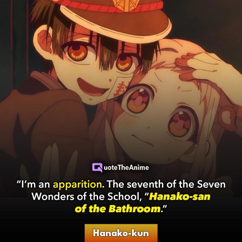 15+ POWERFUL Toilet Bound Hanako-Kun Quotes