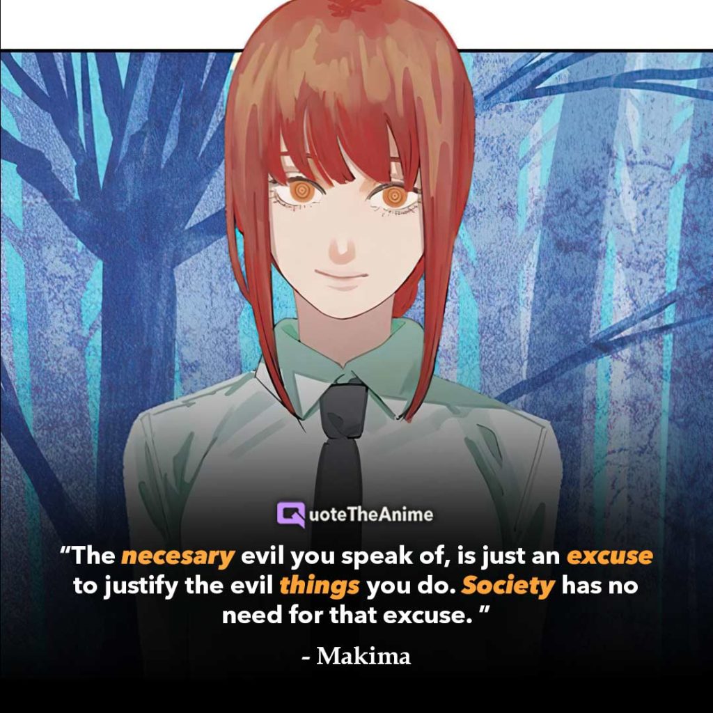 11+ POWERFUL Chainsaw Man Quotes! (HQ Images) | Quote The Anime