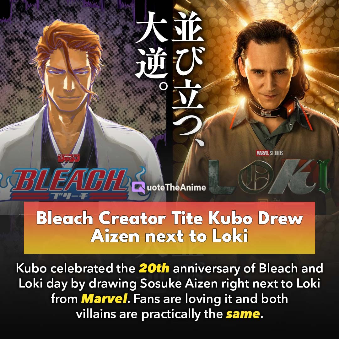 Bleach Creator Tite Kubo drew Aizen next to Loki and it’s EPIC! | QTA