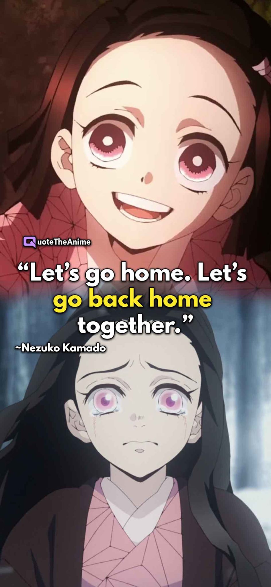 11+ EMOTIONAL Nezuko Kamado Quotes (With Wallpapers)