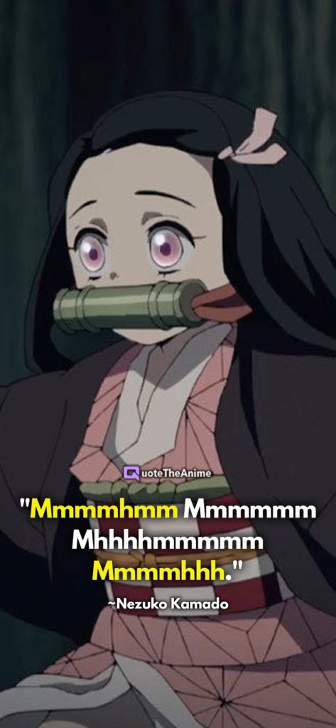 11+ EMOTIONAL Nezuko Kamado Quotes (With Wallpapers) | QTA