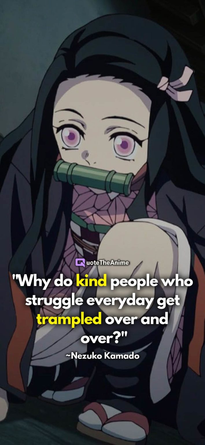 11+ EMOTIONAL Nezuko Kamado Quotes (With Wallpapers)