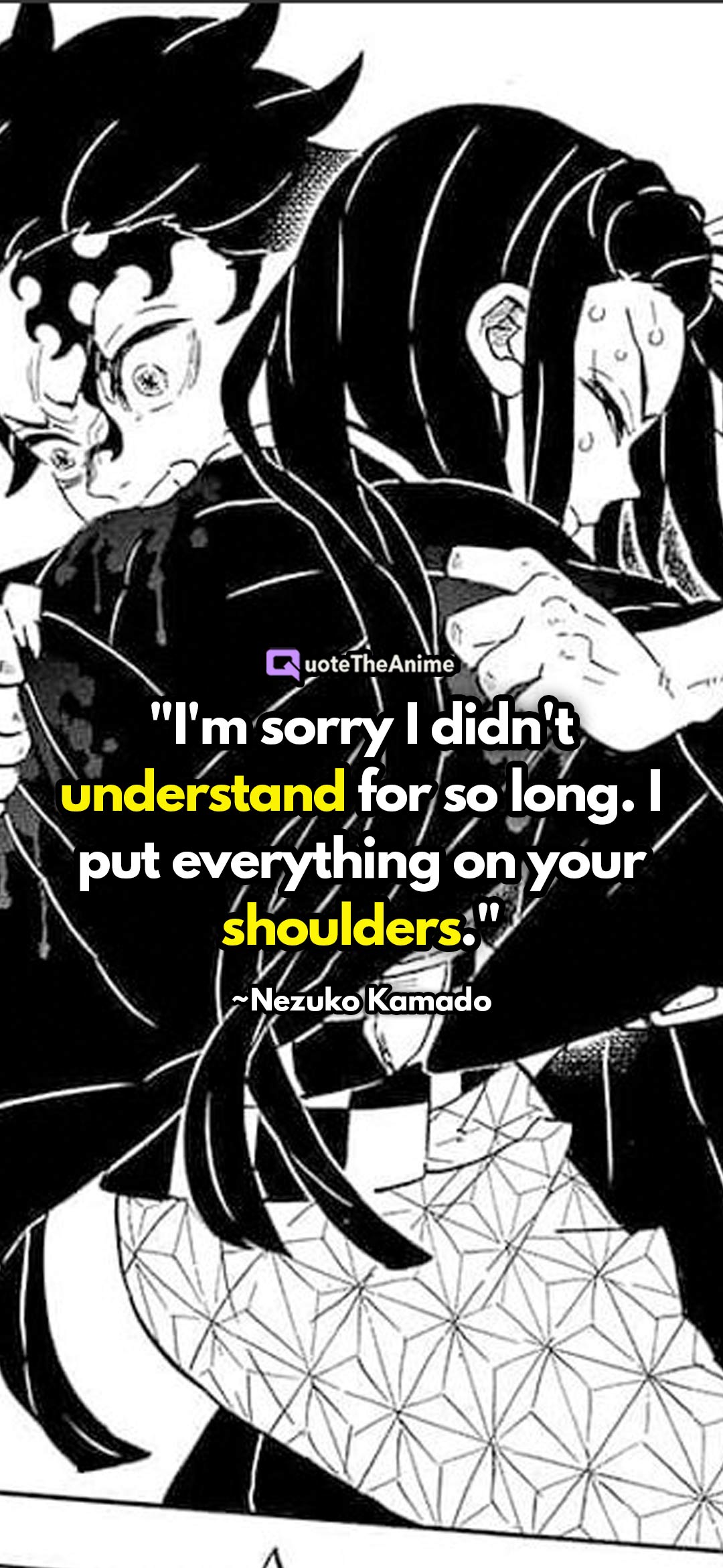 11+ EMOTIONAL Nezuko Kamado Quotes (With Wallpapers)