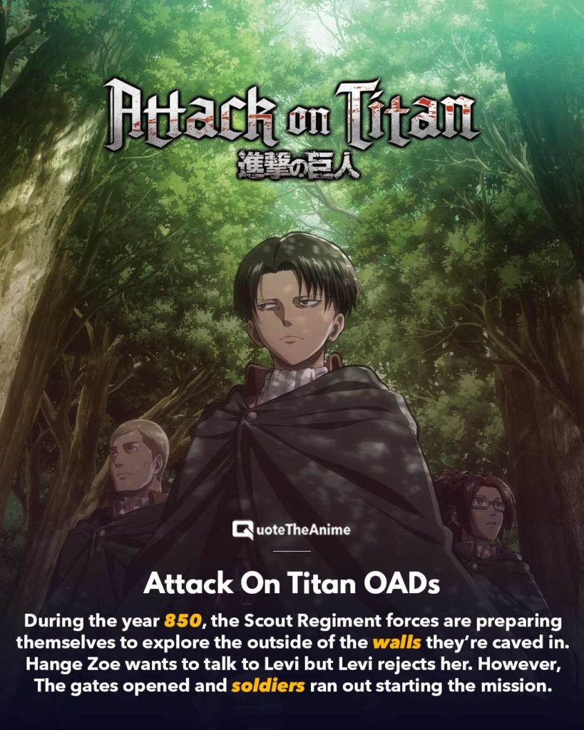 Complete Attack On Titan OADs Filler List! (OFFICIAL) | QTA