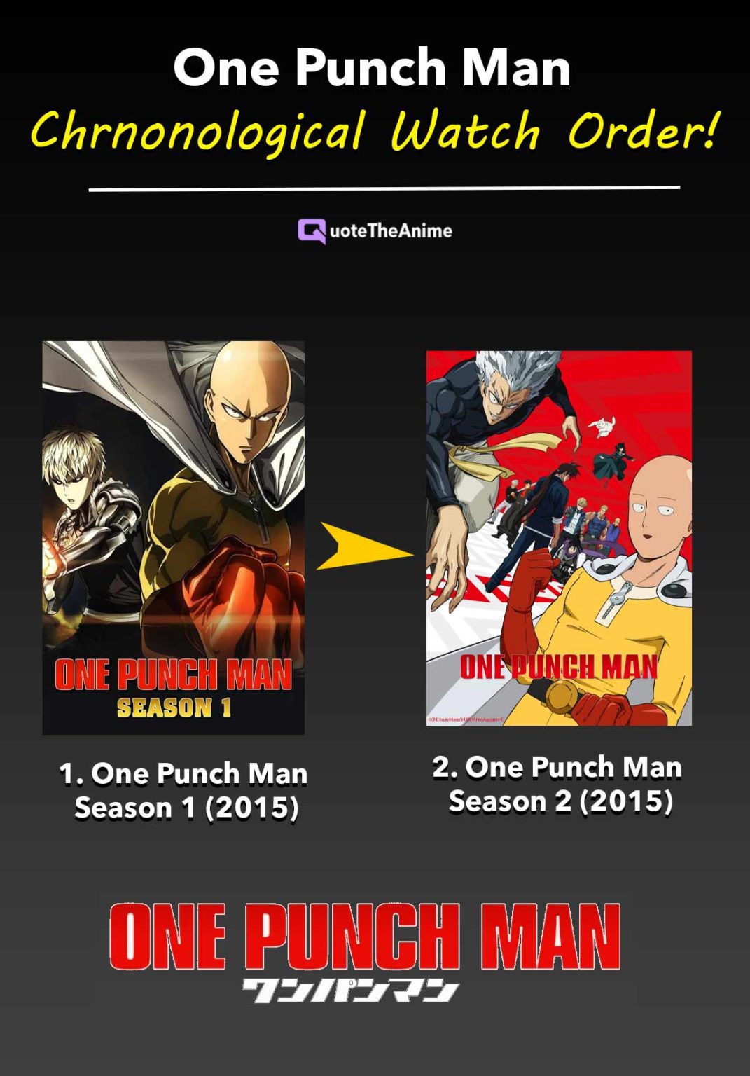 COMPLETE One Punch Man Watch Order (Official) | QTA