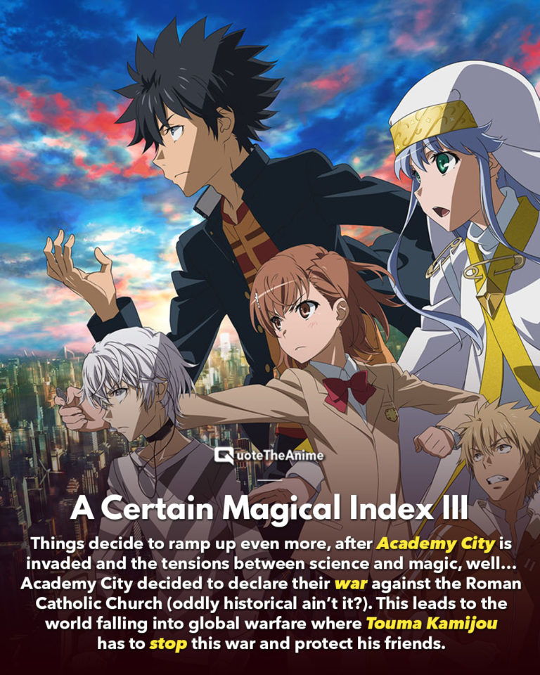 A Certain Scientific Railgun Watch Order!