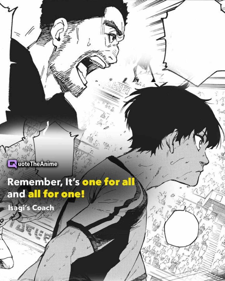 24+ Powerful Blue Lock Quotes! - QTA